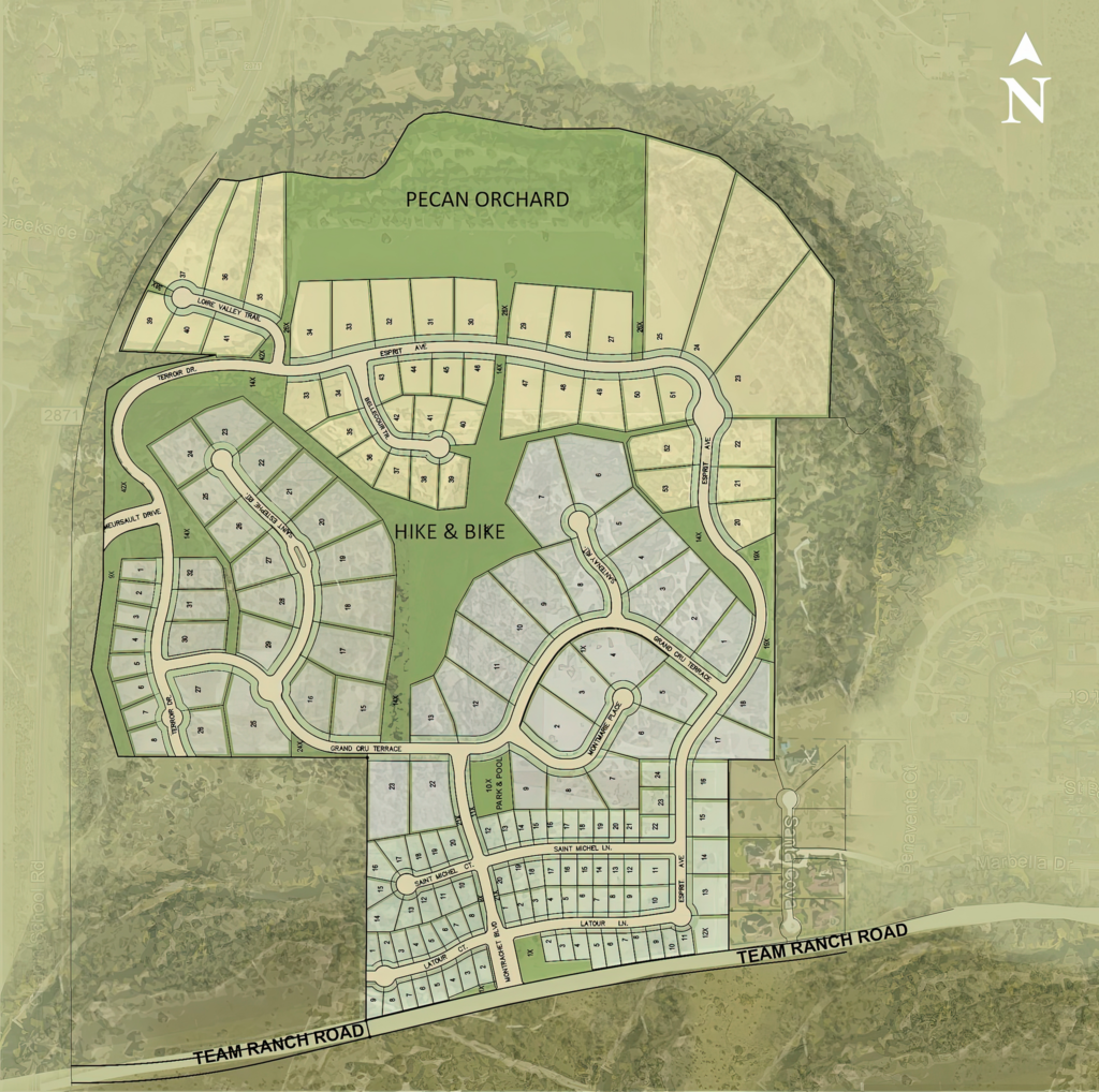 Available Lots in Fort Worth Neighborhood Montrachet | Morrison Group